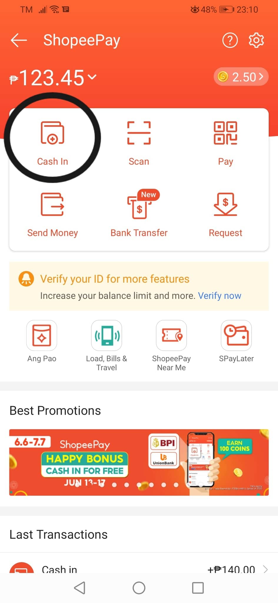 How to cash in ShopeePay using GCASH - Filesph